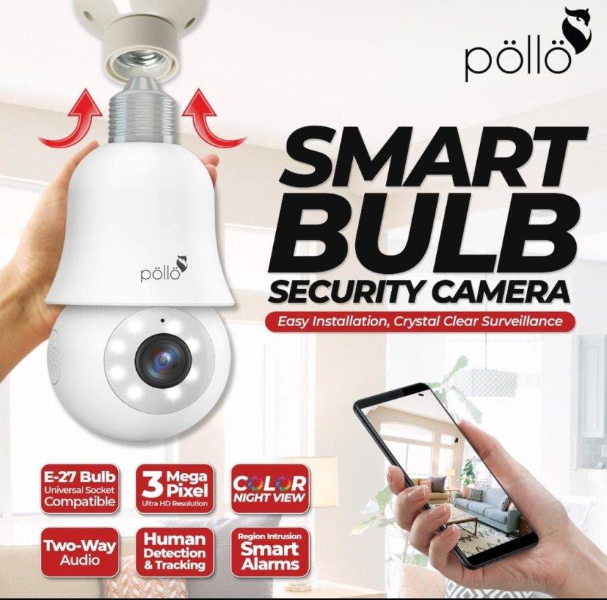 Pollo Smart Bulb Security Camera PLC-HS301B - Skyrocket – Smart ...